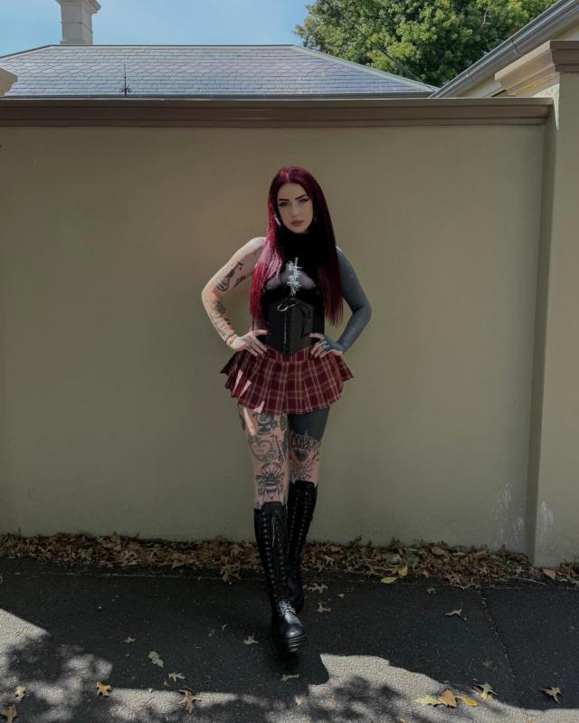 The Pretty Cult- 'Wind Cleaver' Sword Crop Top. (Black)